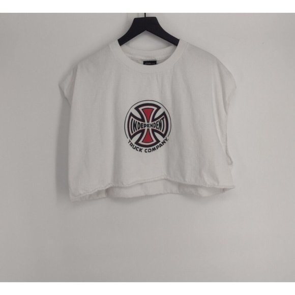 Independent | Tops | Y2k Vtg Cropped Tank Independent Cross Logo Nhs ...